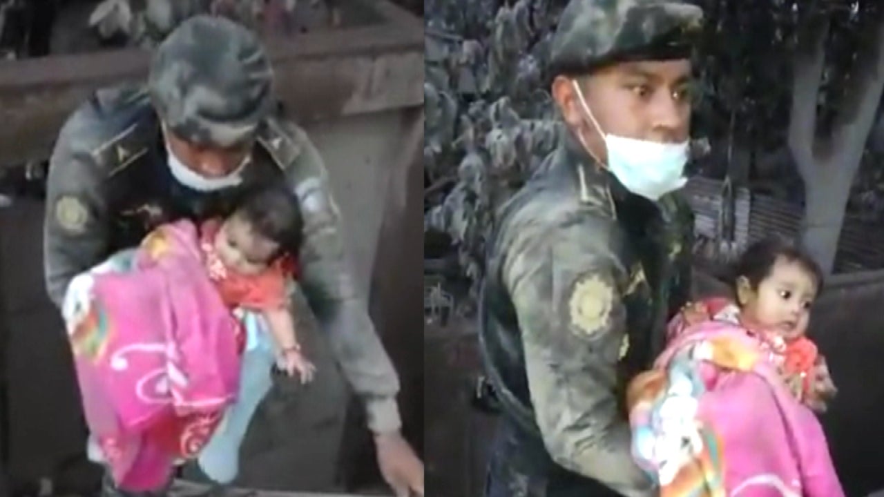 Baby Girl Rescued from Ash After Volcano of Fire Erupts in Guatemala ...