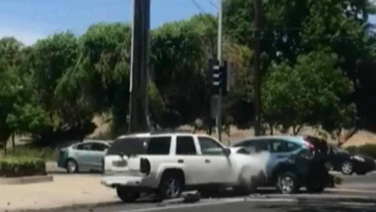 Road Rage Suspect Rams SUV Into Multiple Cars in California Incident ...