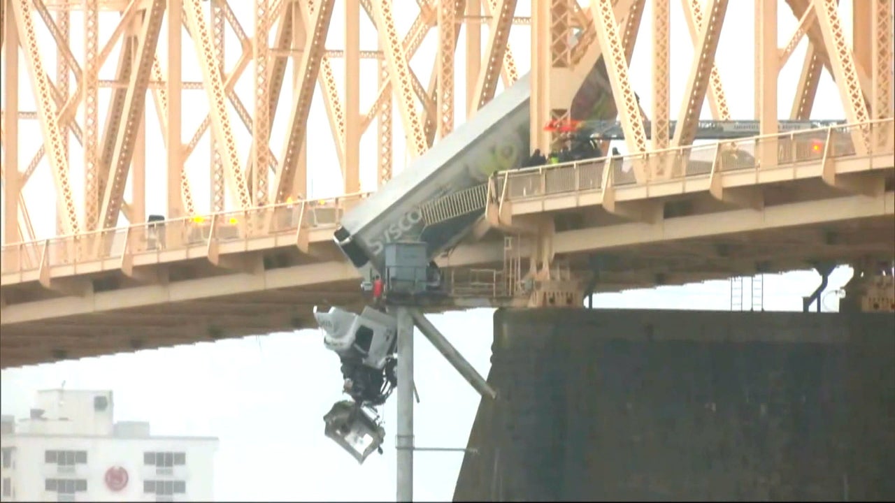 Tractor-Trailer Driver on Being Rescued After Dangling From Bridge ...