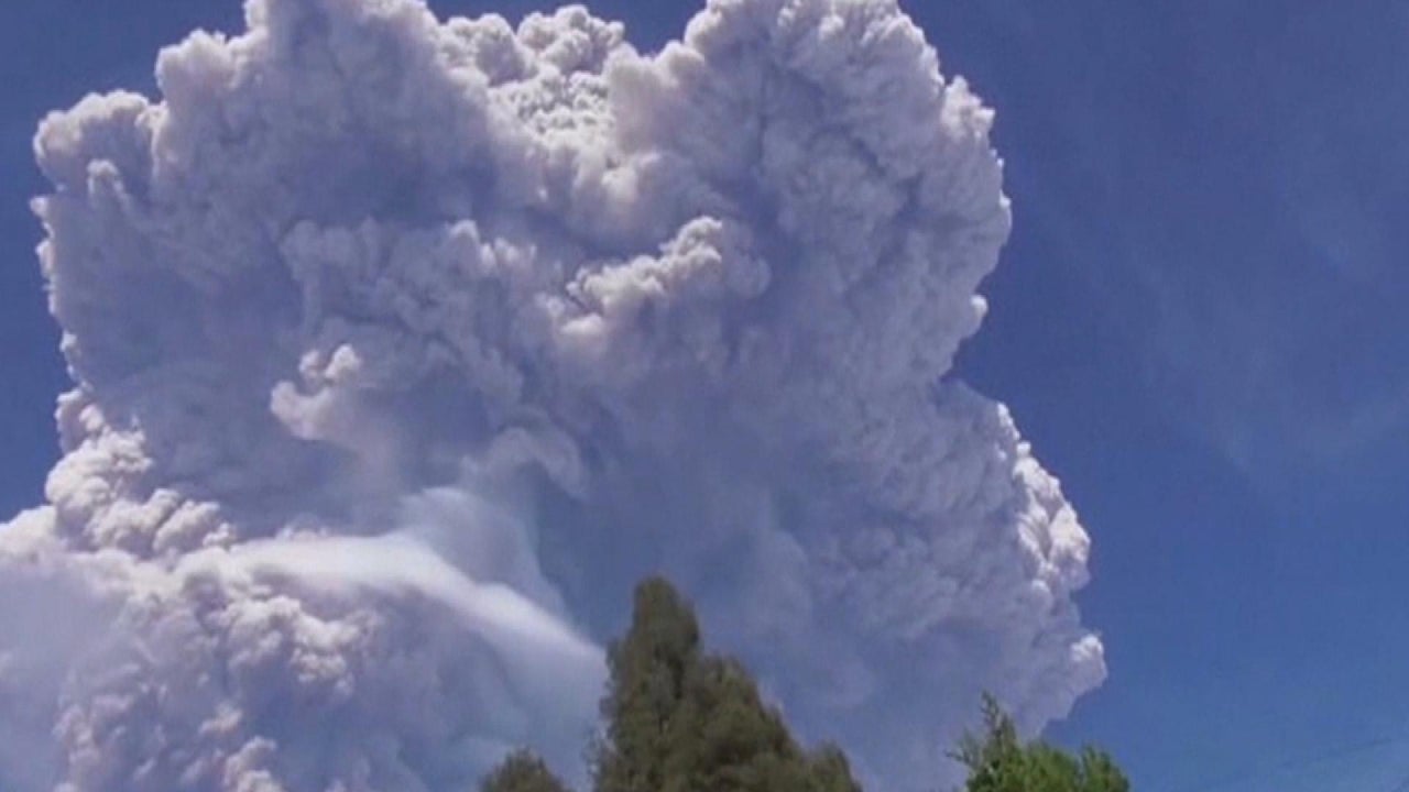 Volcano Shoots Ash and Smoke Three Miles Into the Sky | Inside Edition