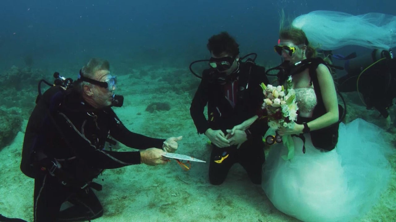 Scuba-Diving Couple Gets Married in Underwater Wedding | Inside Edition
